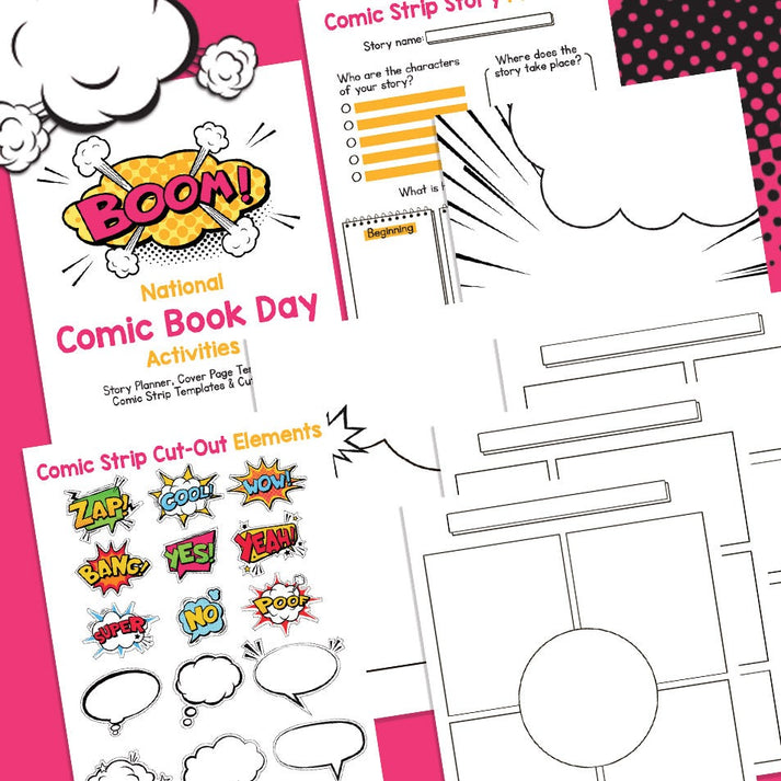 Comic Book Creator Printable – Hello Creative Family