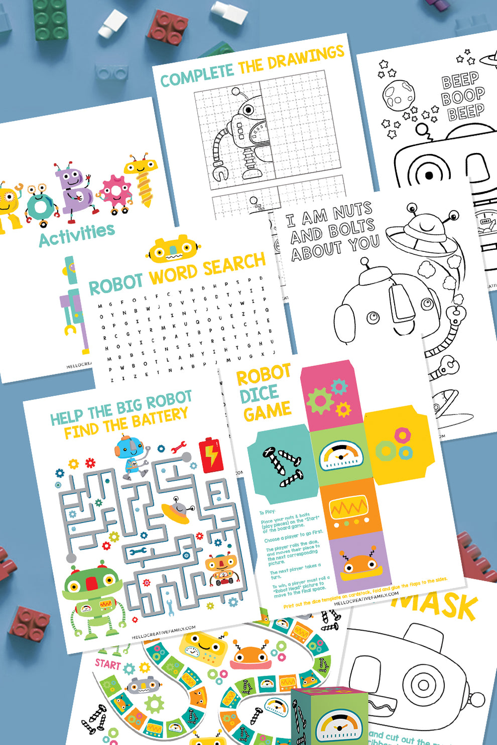 Robot Activities Printable – Hello Creative Family