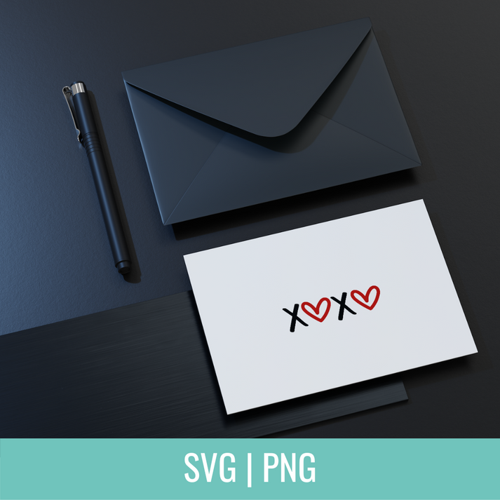 XOXO (Hearts) SVG and PNG Cut file – Hello Creative Family